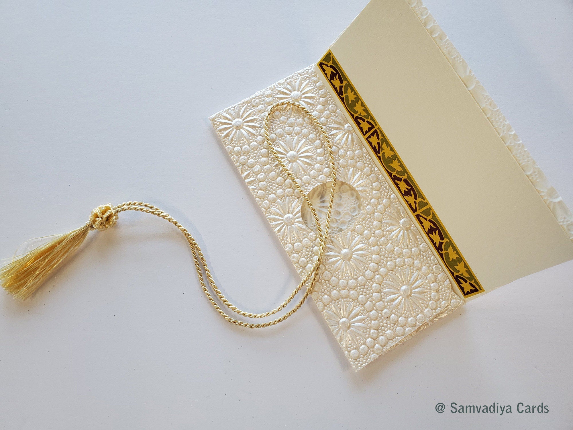 Money envelope assortment of gold and ivory embossed, paper Monetary e ...